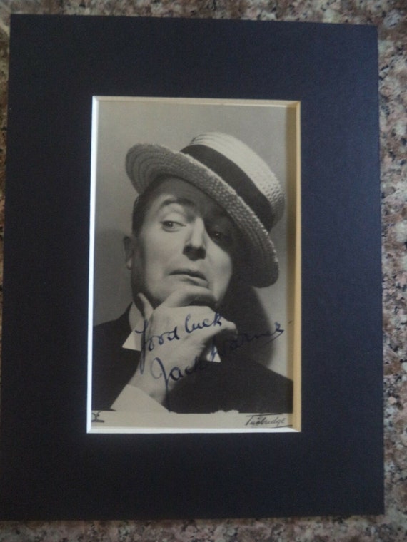 JACK WARNER 1895 1981 Mounted Autograph hand signed photo | Etsy