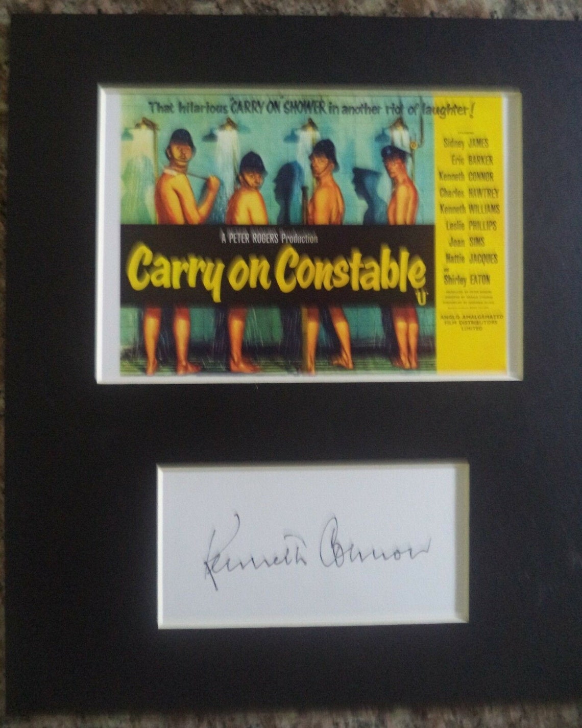 KENNETH CONNOR (1918 – 1993) Autograph Mounted Display, Hand Signed ...