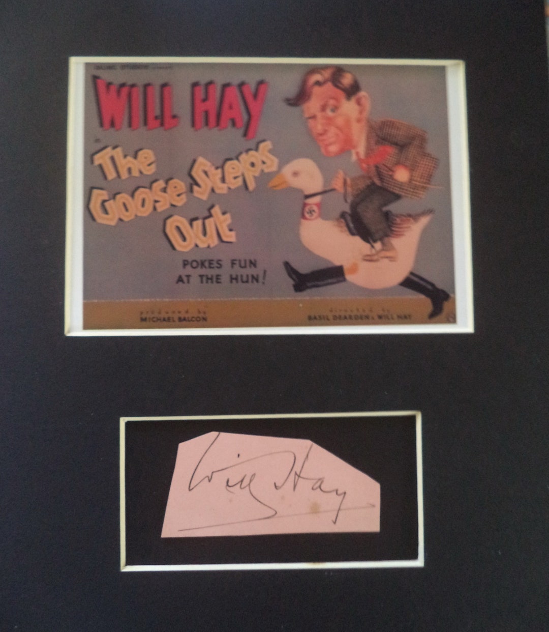 WILL HAY (1888 – 1949) Autograph Mounted Display, Hand Signed Page 1942 ...