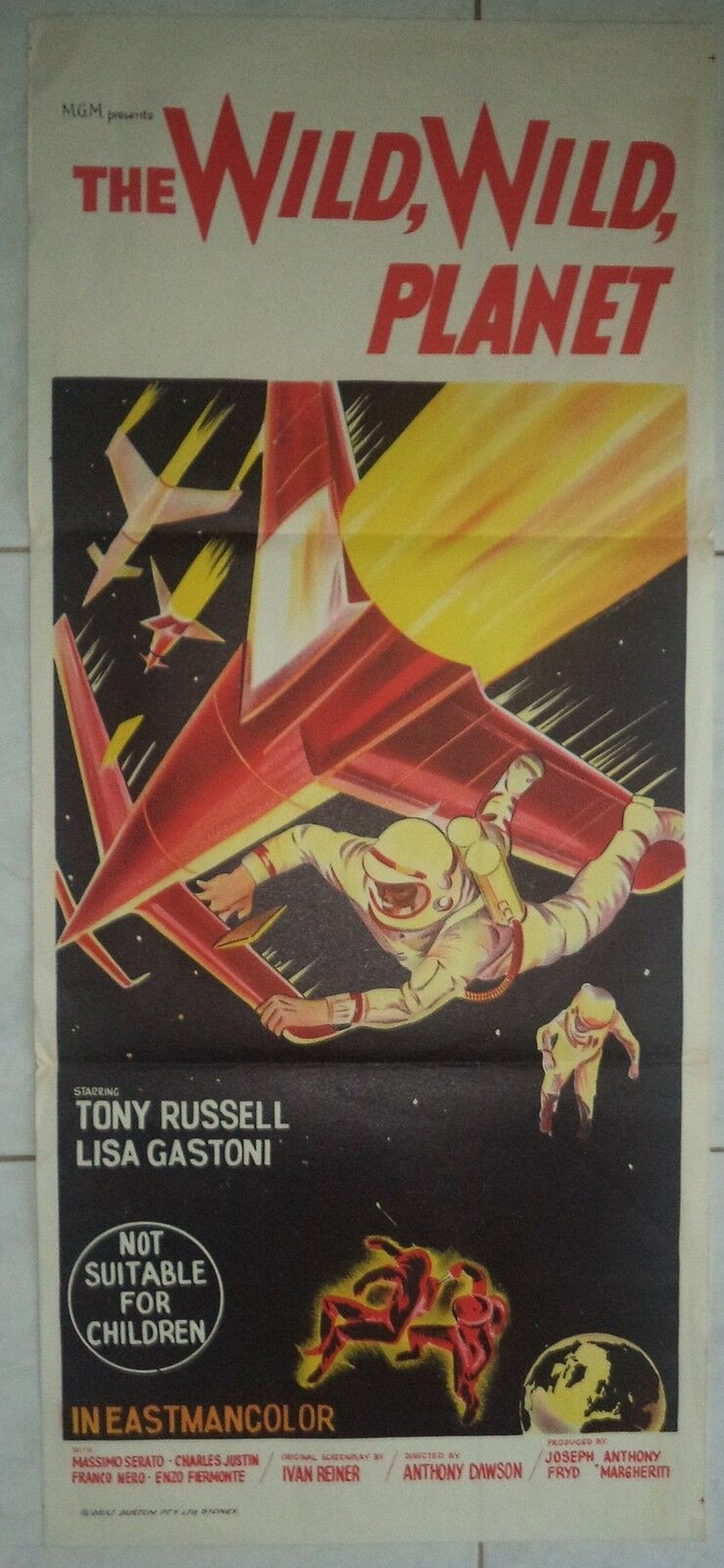 The WILD, WILD PLANET (1966) Australian Daybill Poster Sci-fi Tony ...