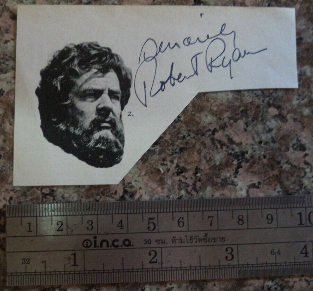 ROBERT RYAN (1909 - 1973) Autograph, Hand Signed on Magazine Page, Was ...