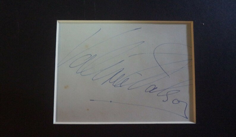 VALERIE HOBSON (1917 – 1998) Autograph Mounted Display, Hand Signed ...