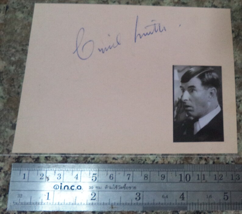 CYRIL SMITH 1892 1963 Autograph, Hand Signed on a Vintage Album Page ...