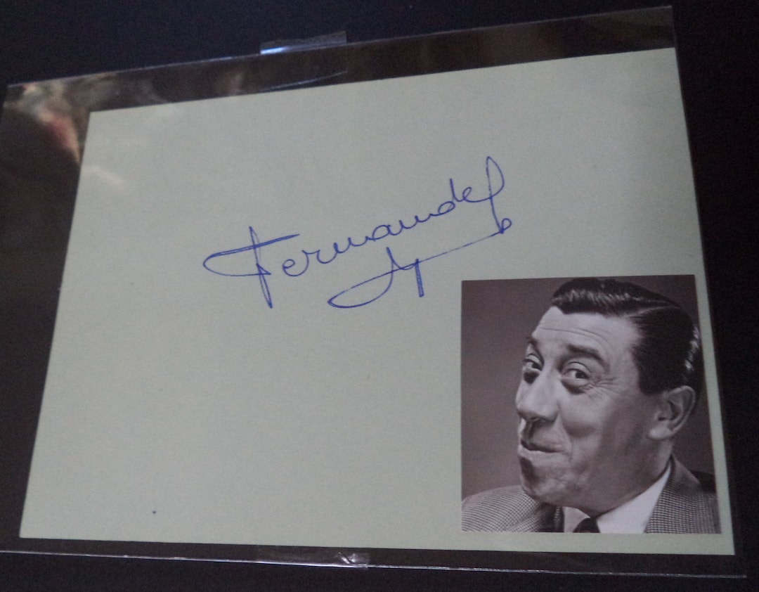 FERNANDEL (1903 – 1971) and Felix Aylmer (1889 - 1979) Autographs, Hand ...