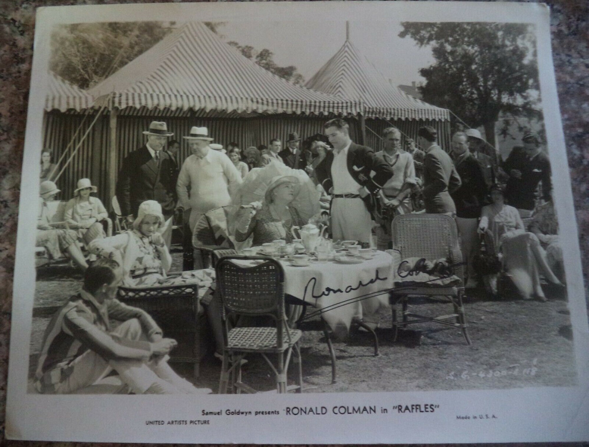 RONALD COLMAN (1891 – 1958) Autograph, Hand Signed on a UK Press Photo ...