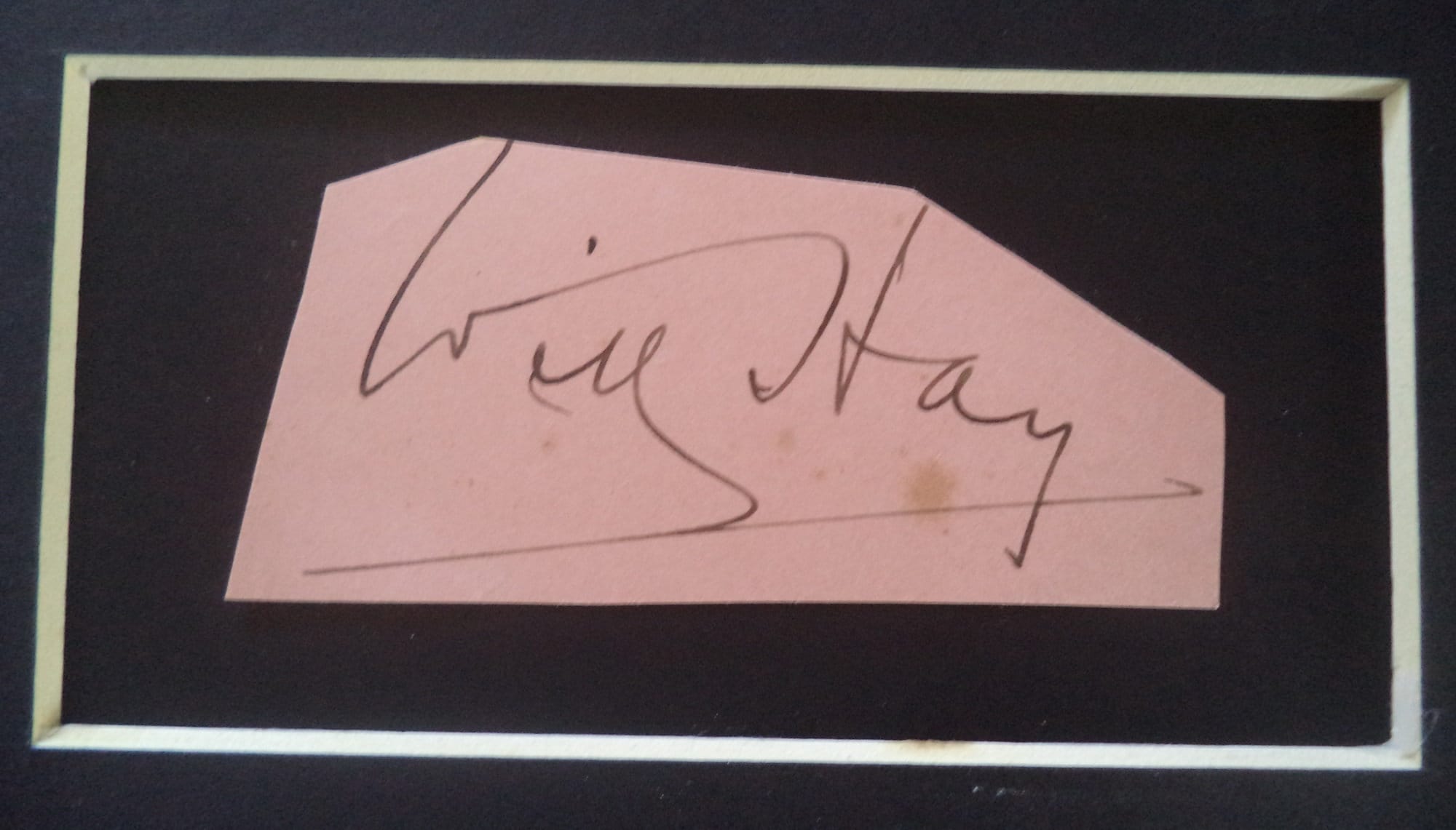 WILL HAY (1888 – 1949) Autograph Mounted Display, Hand Signed Page 1942 ...