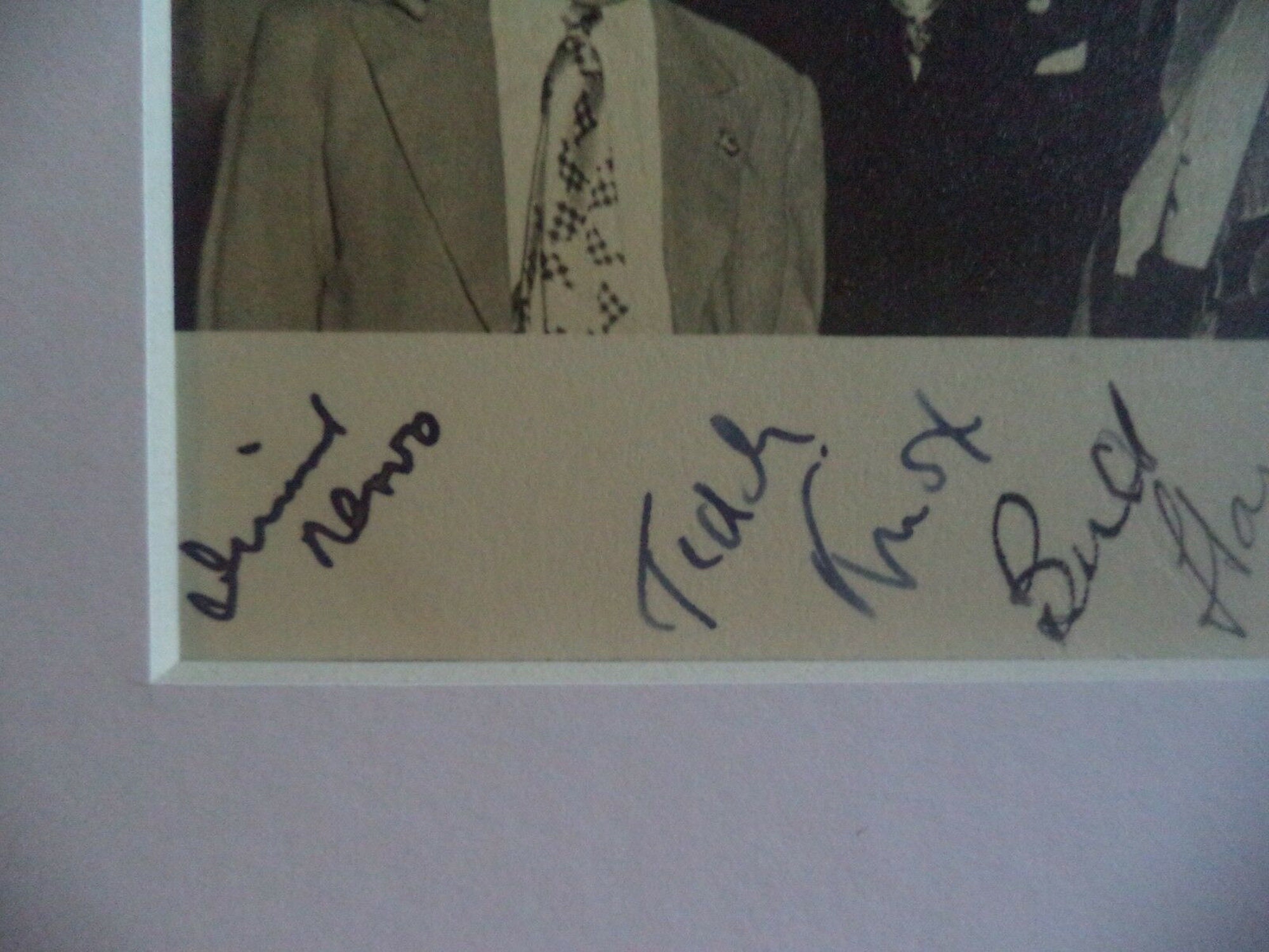 CRAZY GANG Mounted Autographs, Hand Signed on Photo by 5 of the Members ...