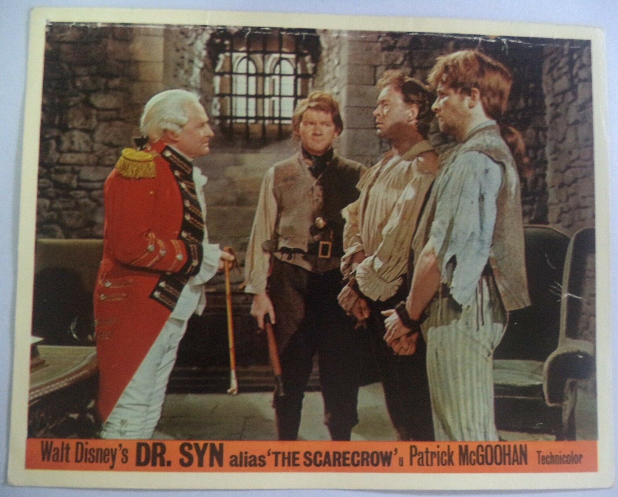 DR SYN, Alias the Scarecrow Rare UK Lobby Card 1963 Disney Patrick ...