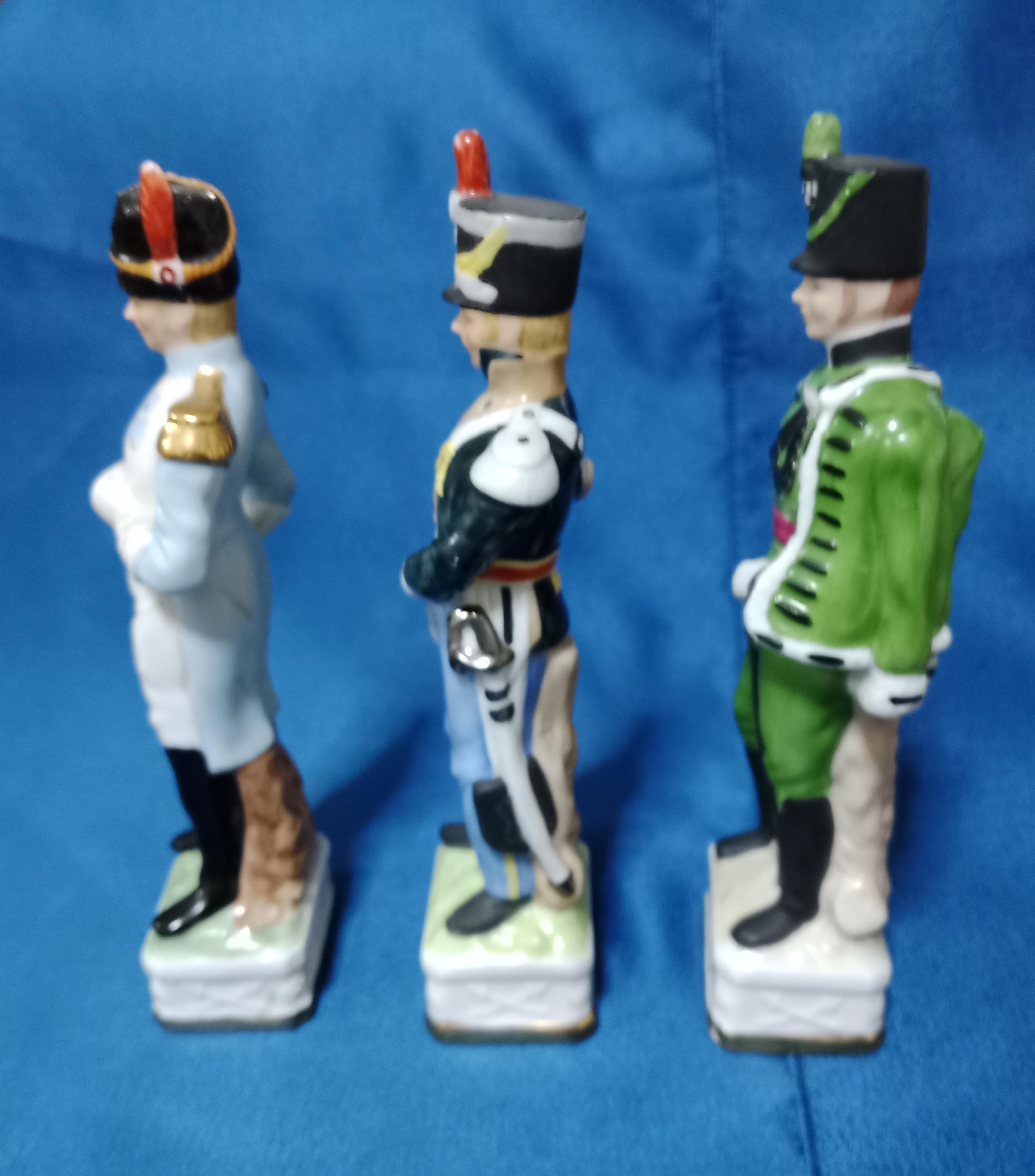3 Napoleonic Figures "rifle Brigade", "light Dragoons" and "horse ...