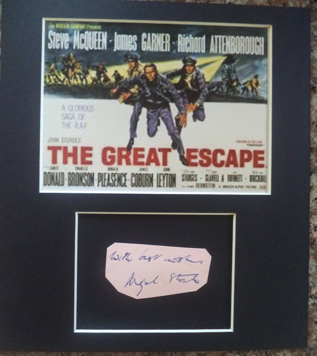 NIGEL STOCK (1919 – 1986) Autograph Mounted Display, Hand Signed Page ...