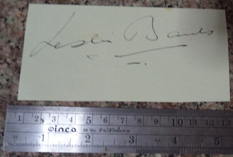 ELSA LANCHESTER 1902 1986 Autograph, Hand Signed in Ink on a Vintage ...