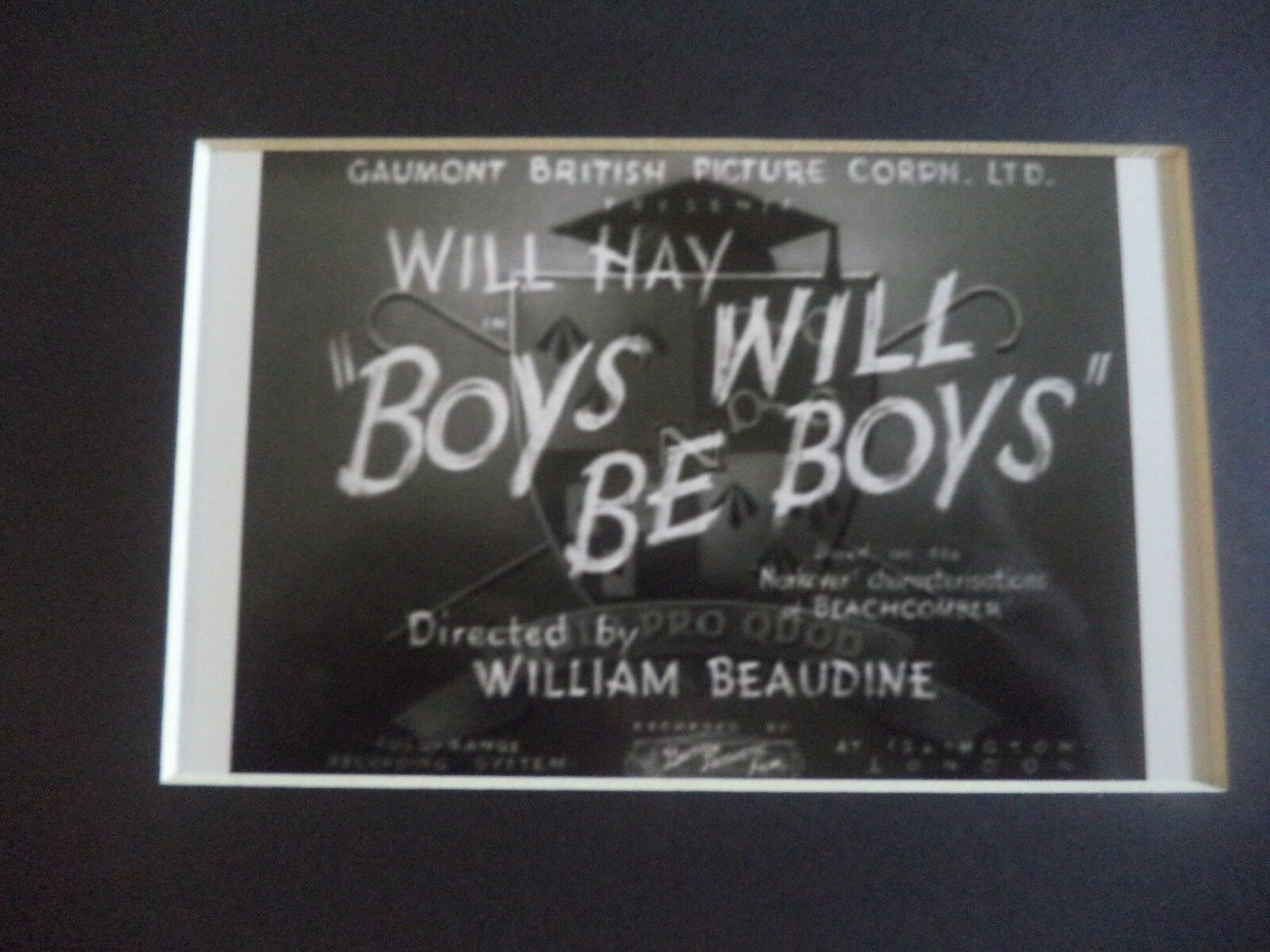 DAVY BURNABY 1881 1949 Autograph Mounted Display, Hand Signed Page in ...