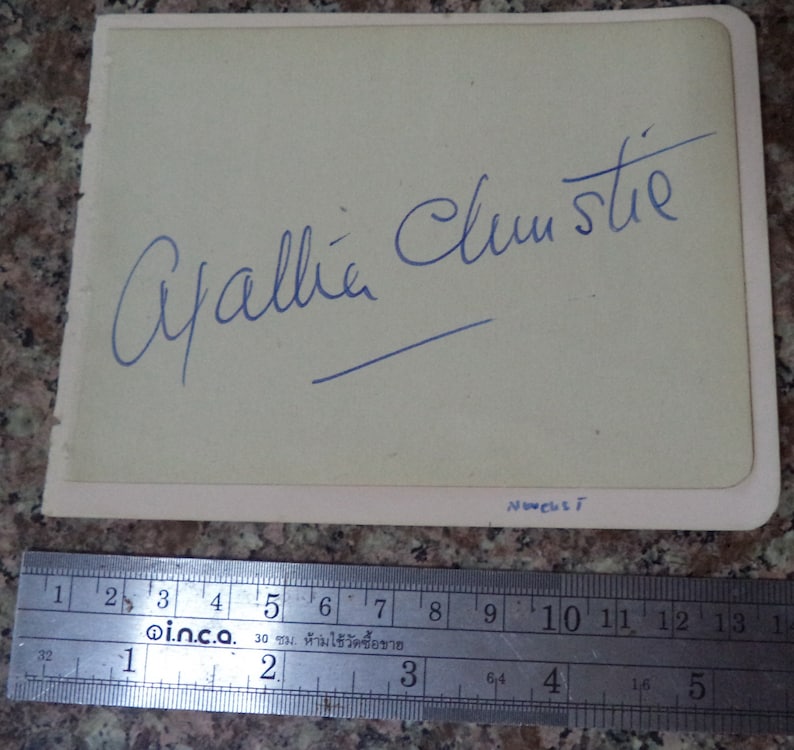 AGATHA CHRISTIE (1890 - 1976) Autograph, Hand Signed on a Vintage Album ...