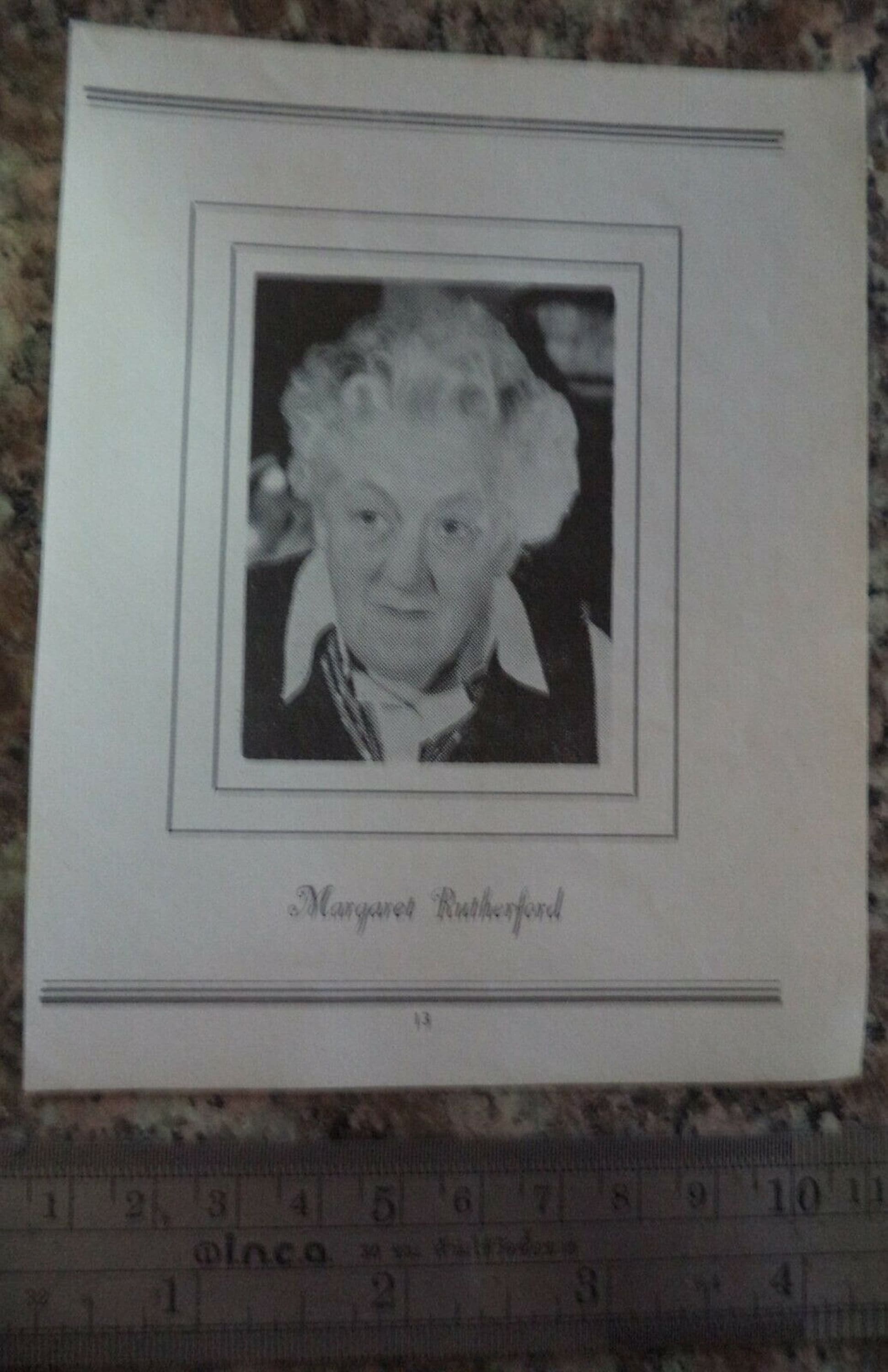 MARGARET RUTHERFORD and Stringer Davis Autographs, Hand Signed 1954 ...