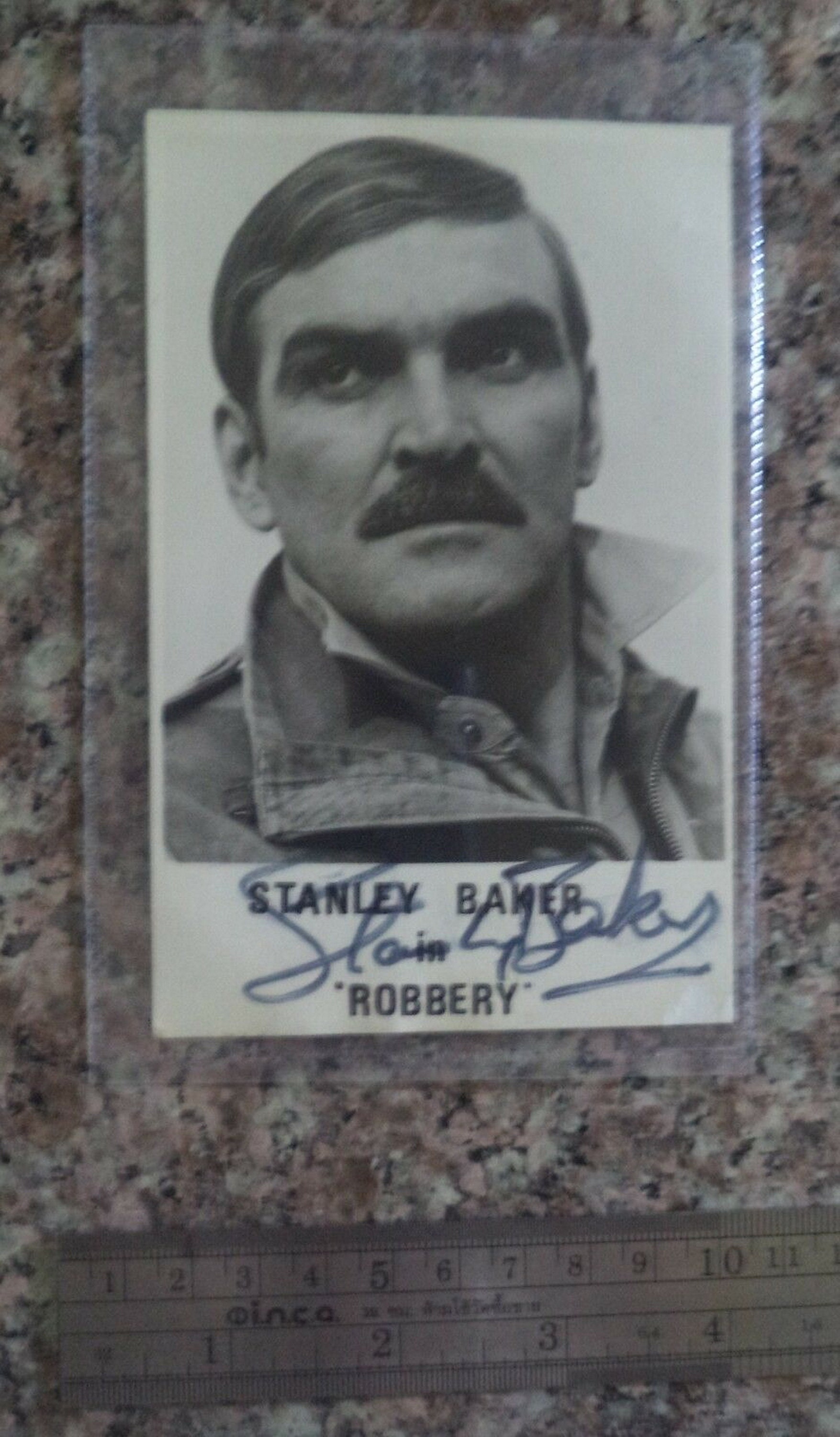 STANLEY BAKER (1928 – 1976) Autograph, Hand Signed on Publicity Photo ...