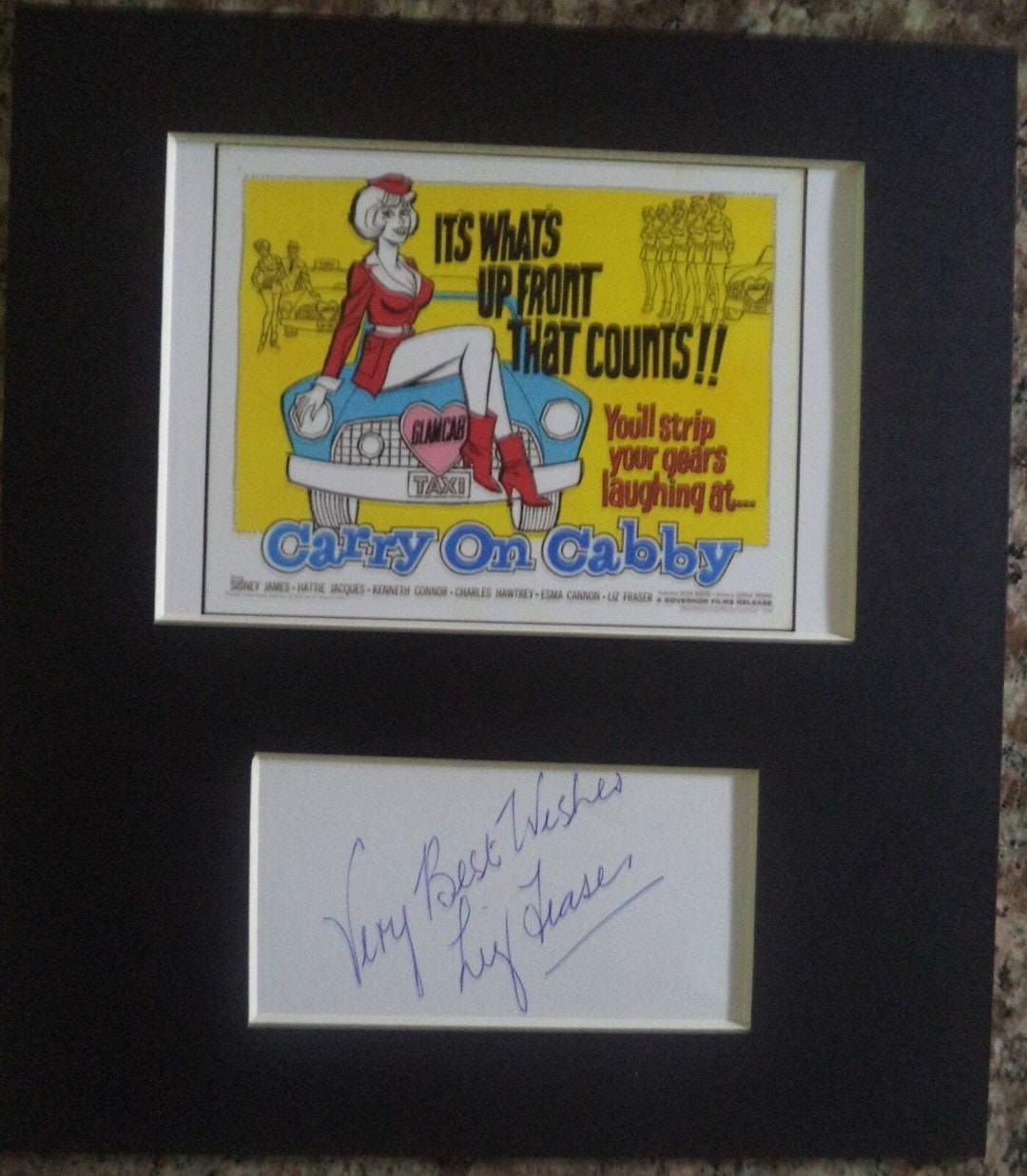 LIZ FRASER (1930 – 2018) Autograph Mounted Display, Hand Signed Page ...