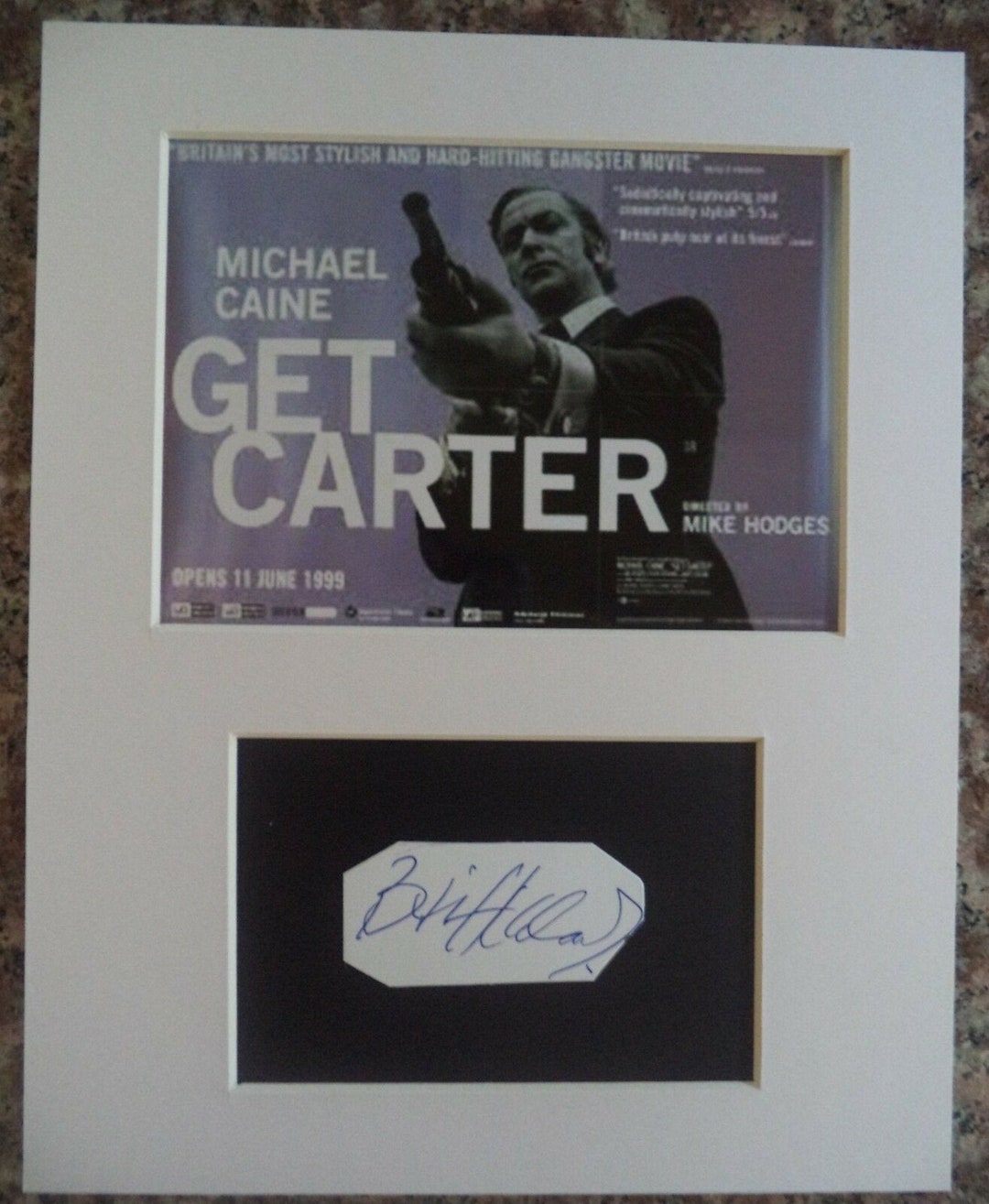 BRITT EKLAND Genuine Autograph Mounted Display, Was in "get Carter ...