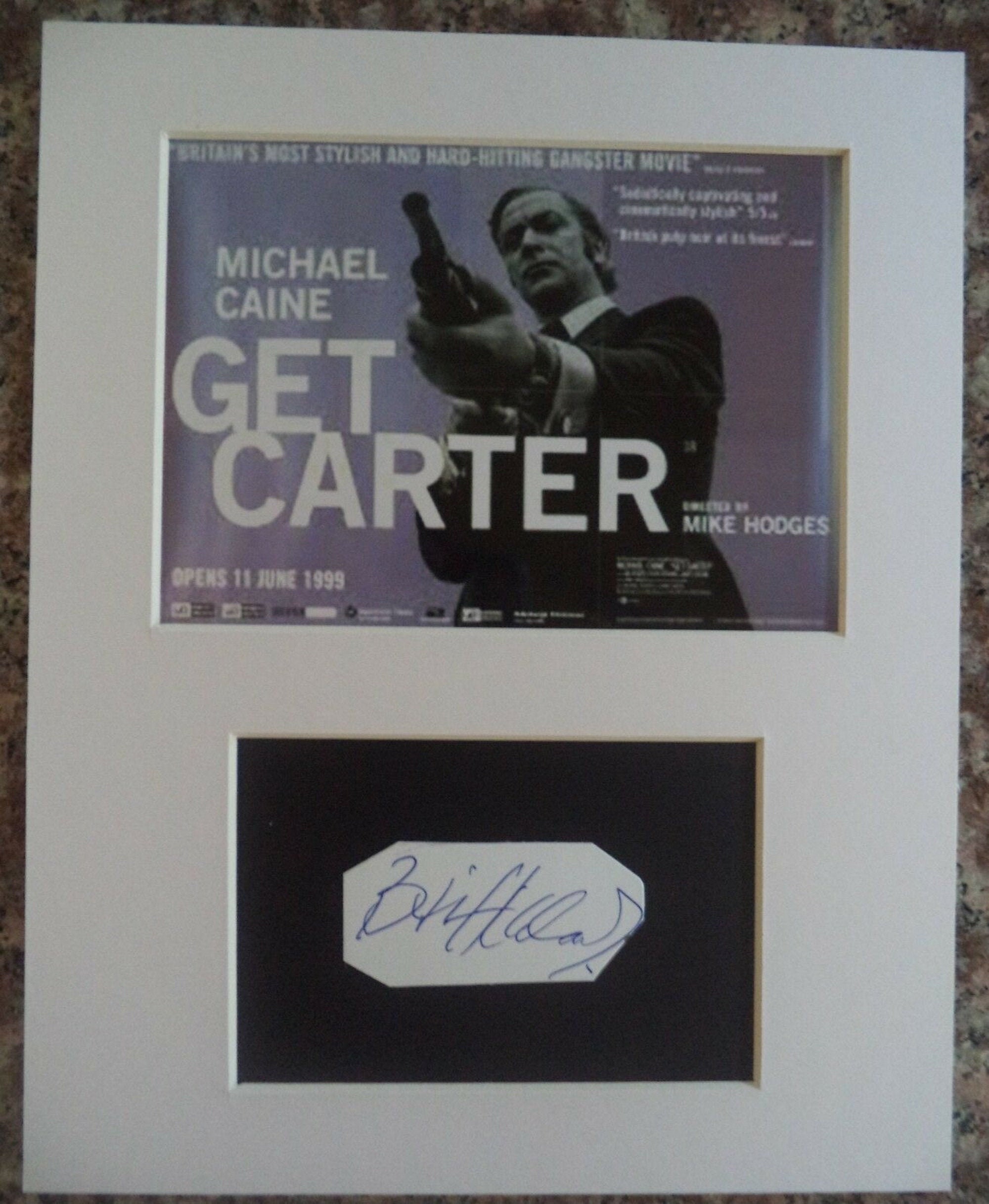 BRITT EKLAND Genuine Autograph Mounted Display, Was in "get Carter ...