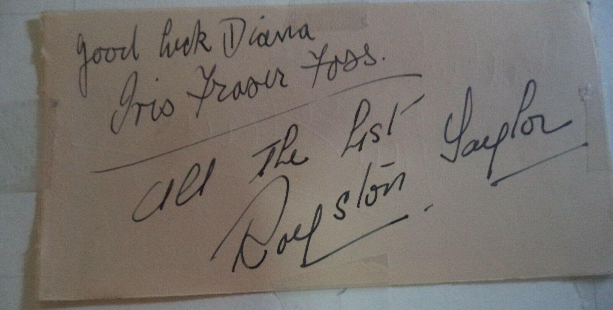 IAN FLEMING (1888 – 1969) Autograph Mounted Display 1930s Doctor Watson ...