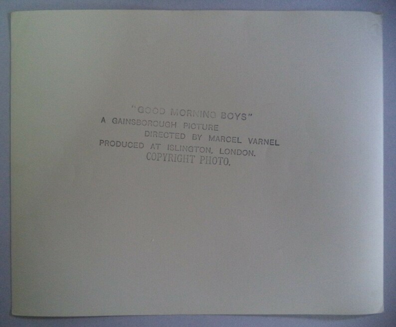 GOOD MORNING BOYS (1937) Original English Still Will Hay - Etsy