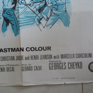 THE BLACK TULIP (1964) English Quad Poster Alain Delon - Etsy