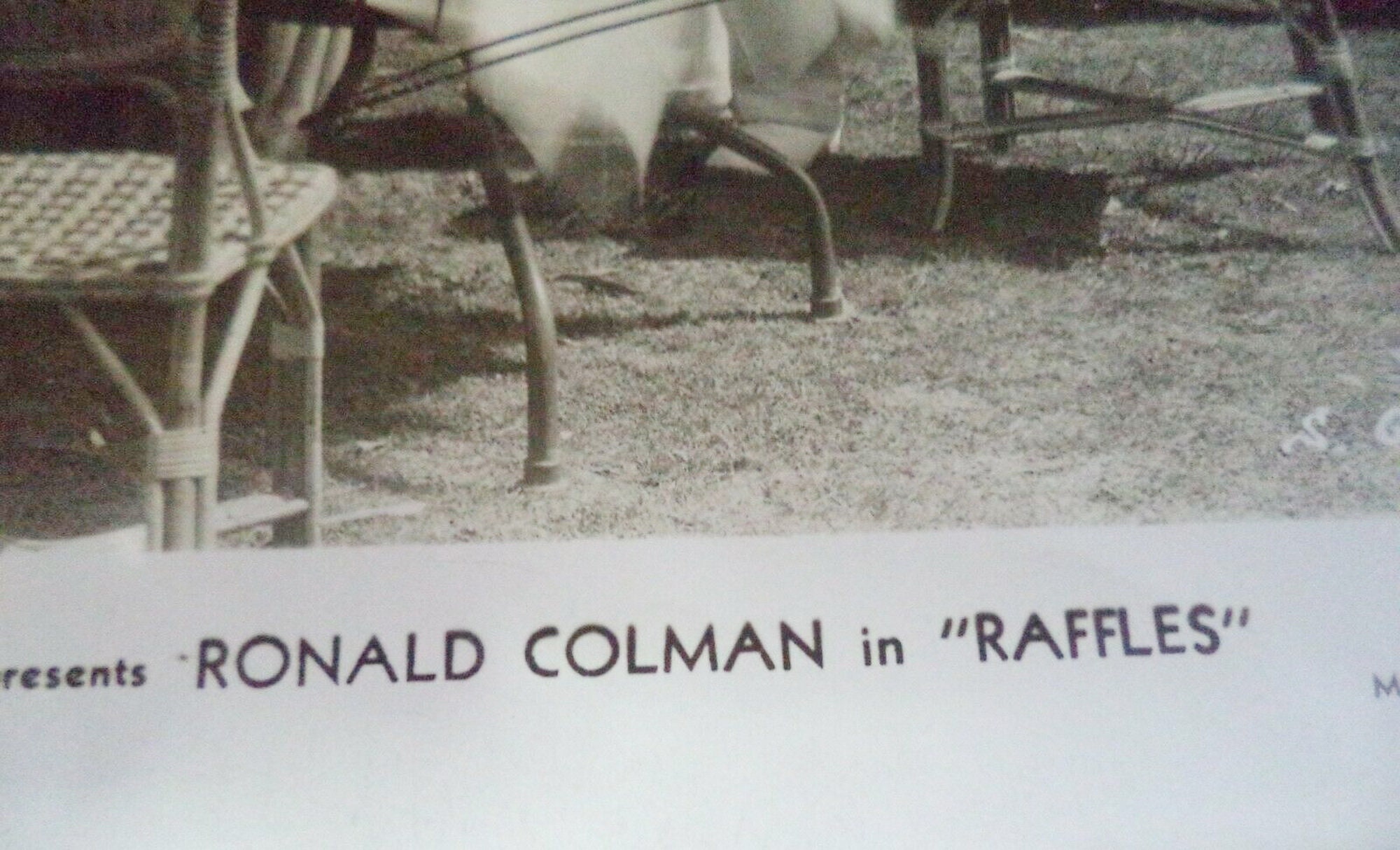 RONALD COLMAN (1891 – 1958) Autograph, Hand Signed on a UK Press Photo ...