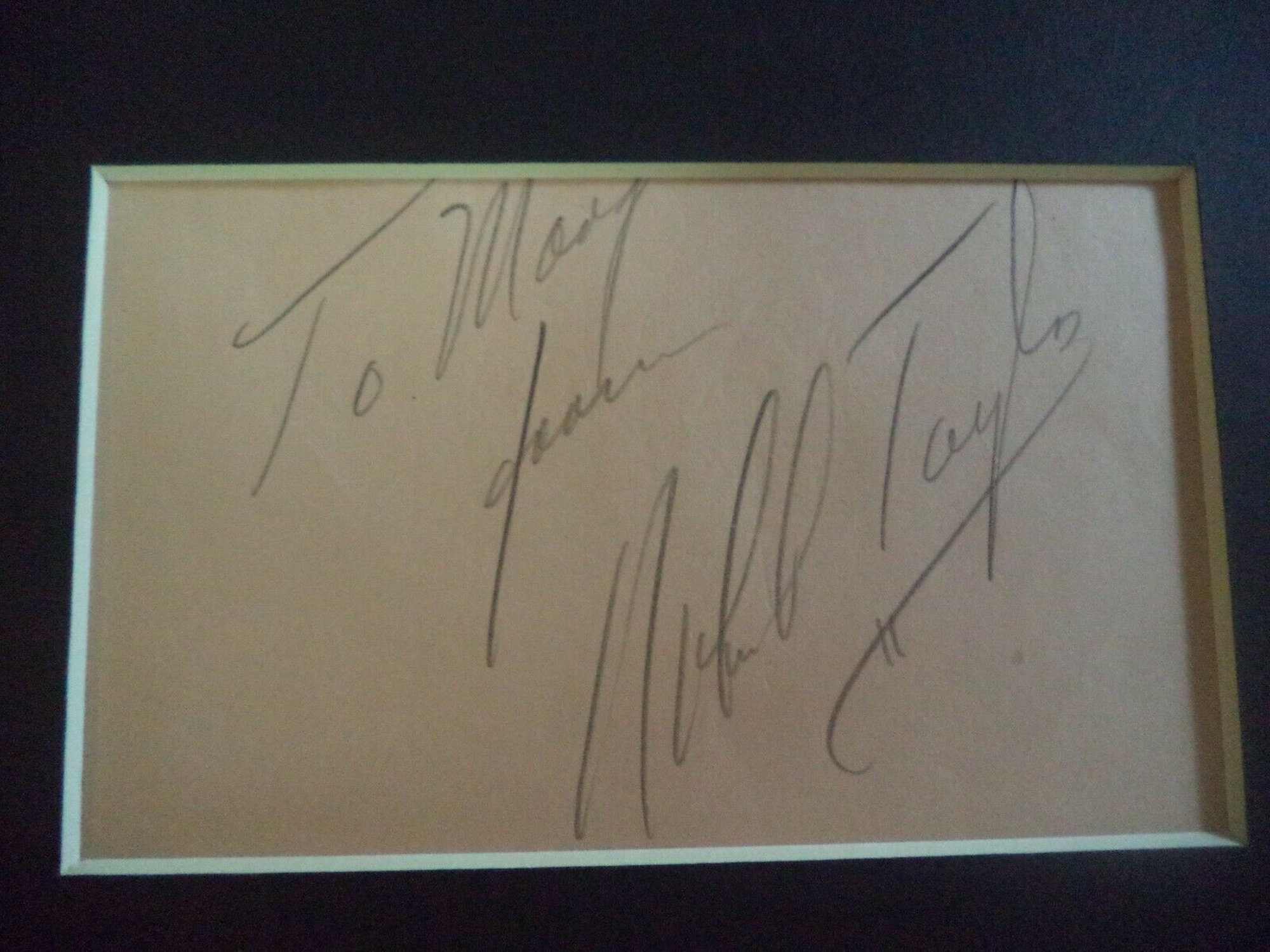 ROBERT TAYLOR 1911 1969 Autograph Mounted Display Hand | Etsy