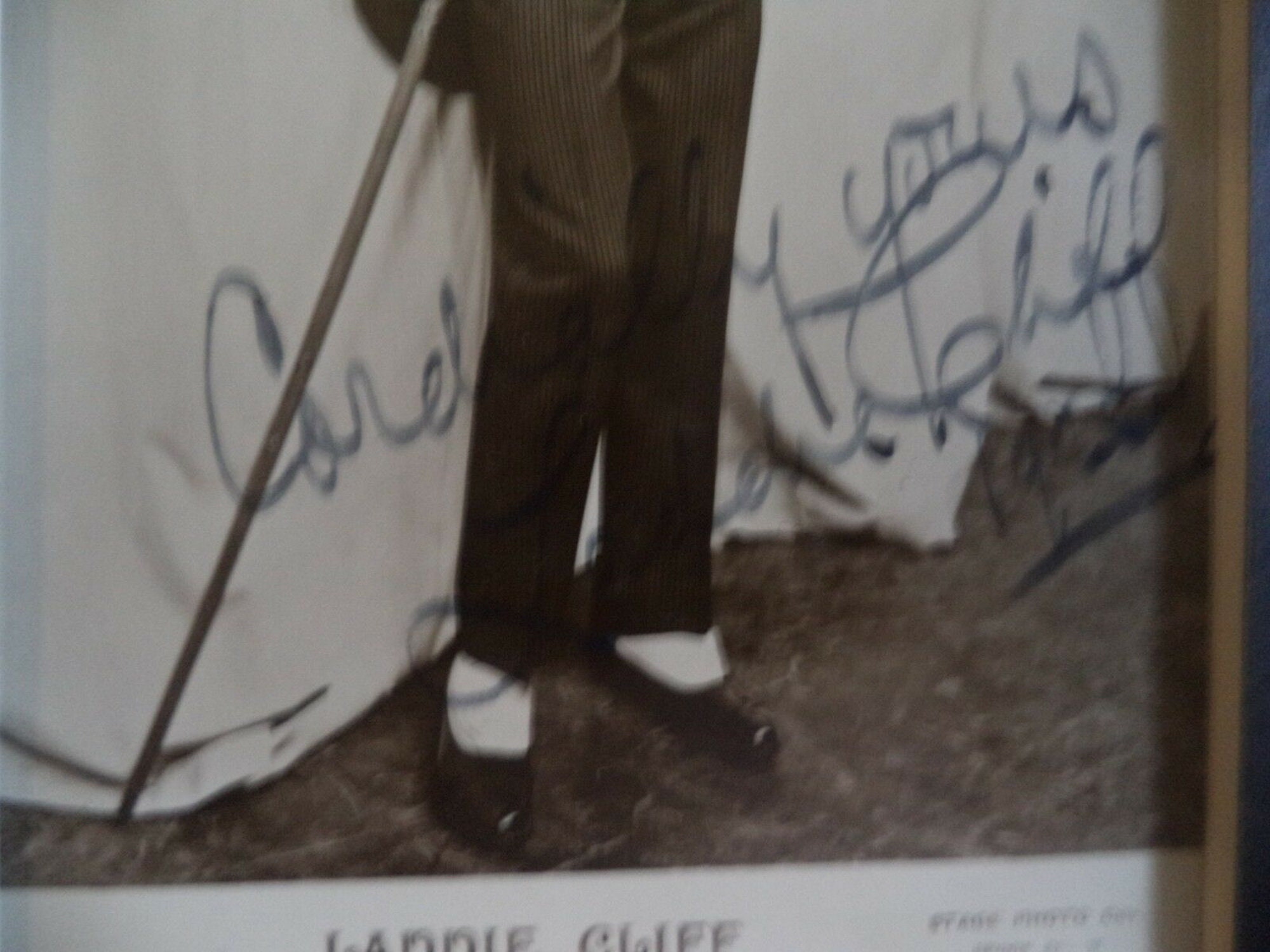 LADDIE CLIFF (1891 – 1937) Mounted Autograph, Hand Signed on Photo ...