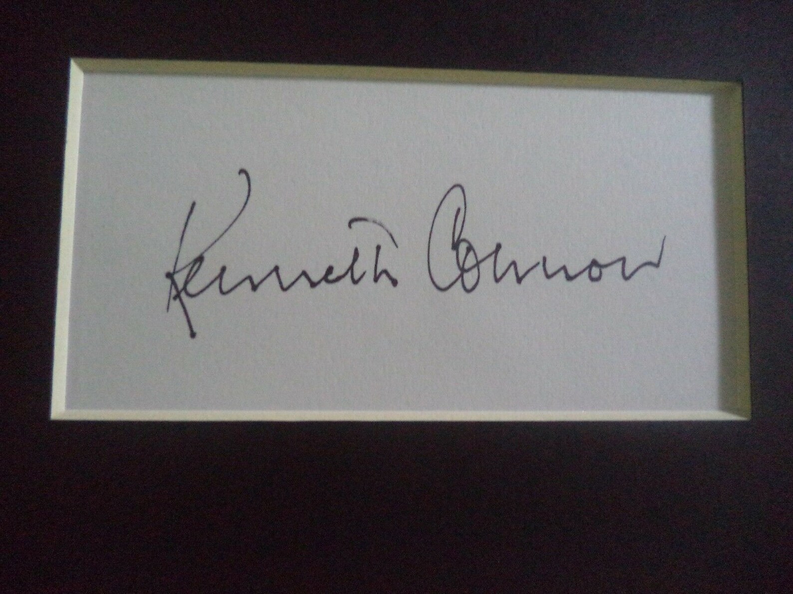 KENNETH CONNOR (1918 – 1993) Autograph Mounted Display, Hand Signed ...