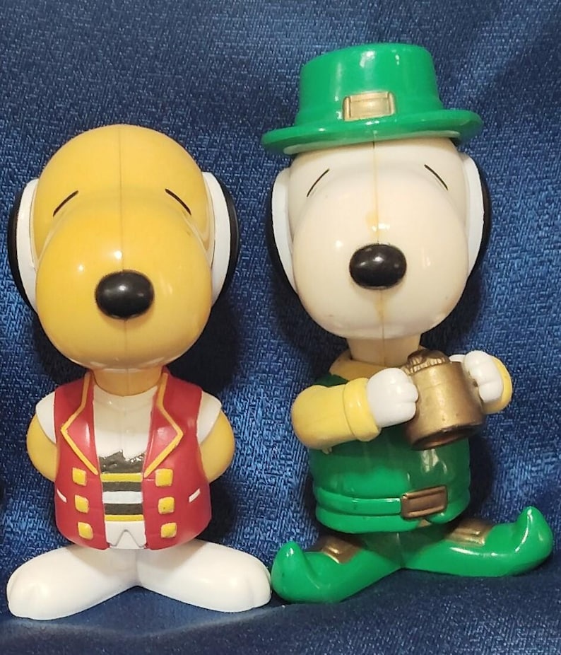 5 VINTAGE SNOOPY Figures: UK, Switzerland, Norway, Scotland, Ireland - Etsy