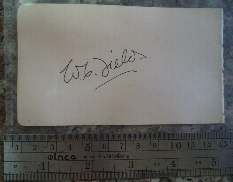 W. C. FIELDS (1880 – 1946) Autograph, Hand Signed on a Vintage Album ...