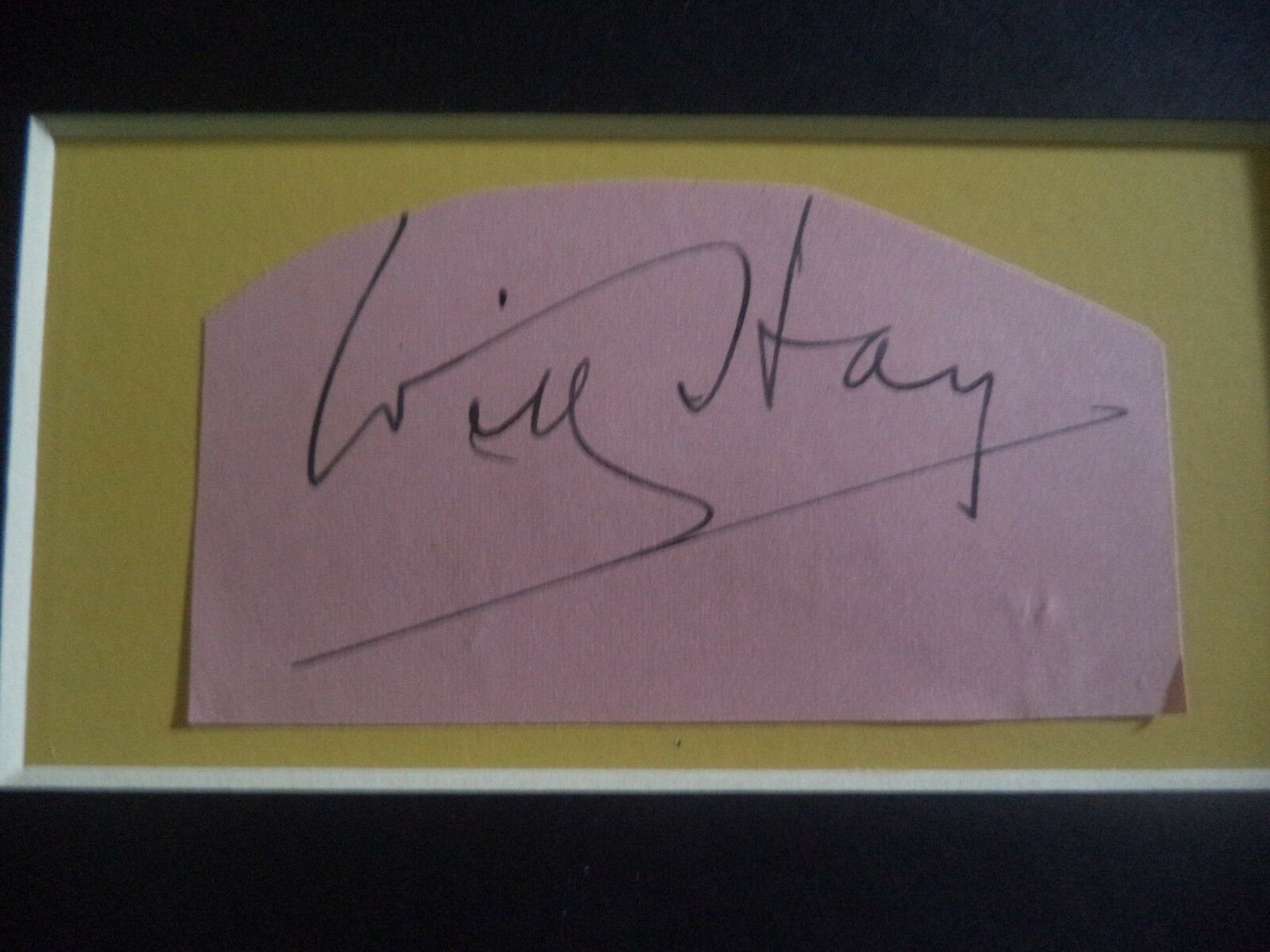 WILL HAY 1888 1949 Autograph Mounted display hand signed | Etsy