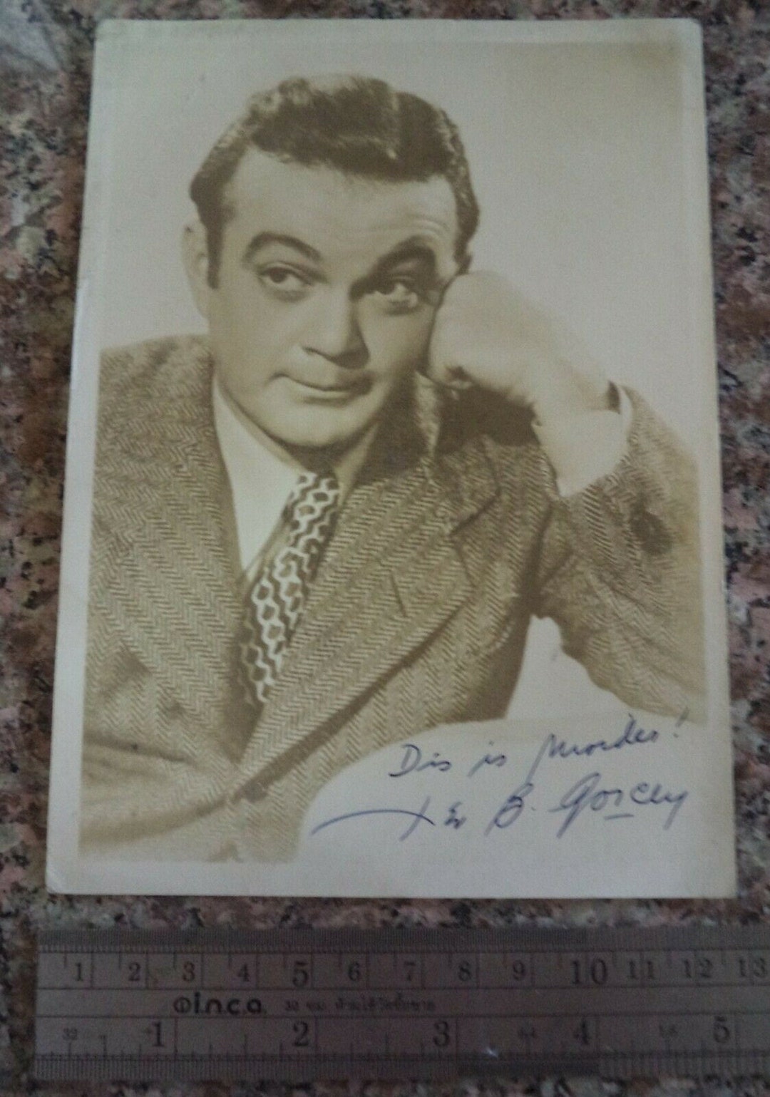 LEO B. GORCEY (1917 - 1969) Autograph, Hand Signed on a Matte Finish ...