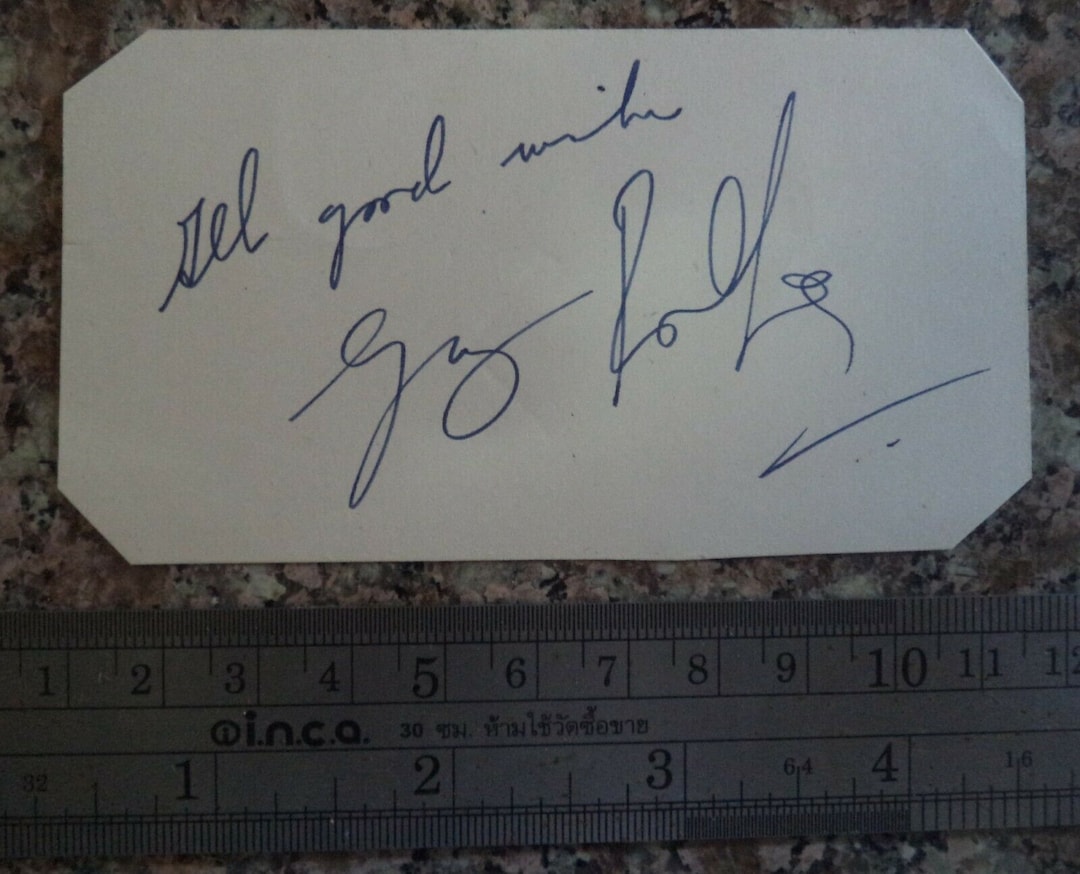 GUY ROLFE (1911 – 2003) Autograph, Hand Signed Page - Etsy