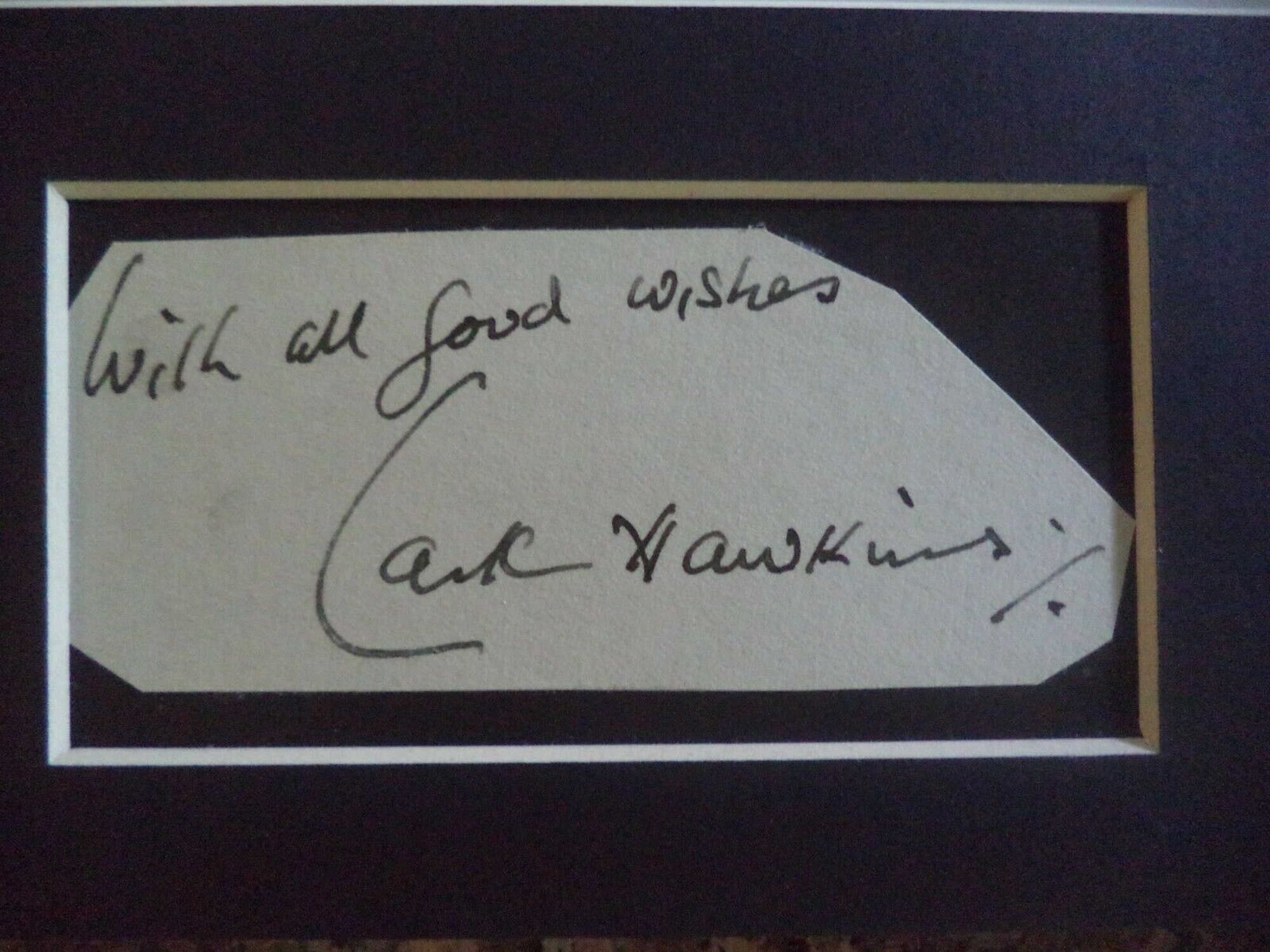JACK HAWKINS (1914 – 2000) Autograph Mounted Display, Hand Signed on ...