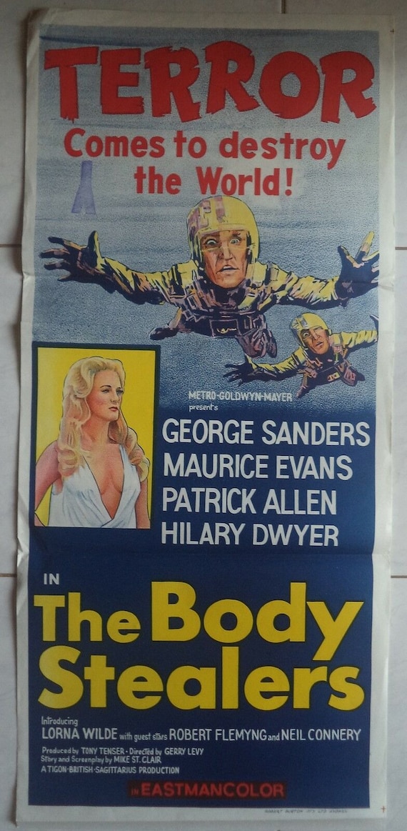 THE BODY STEALERS 1969 Tigon Films Australian Daybill Poster | Etsy