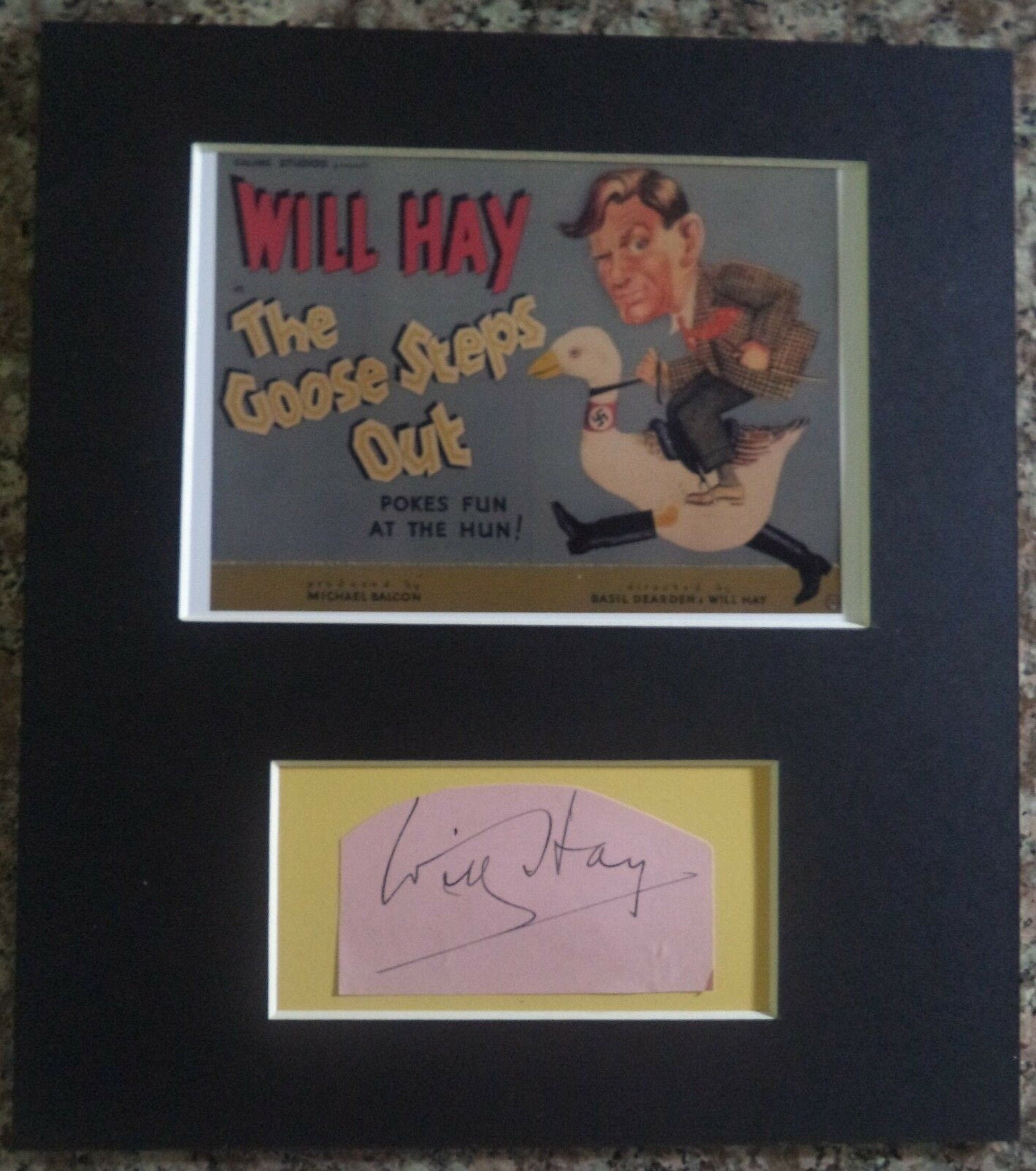 WILL HAY 1888 1949 Autograph Mounted display hand signed | Etsy