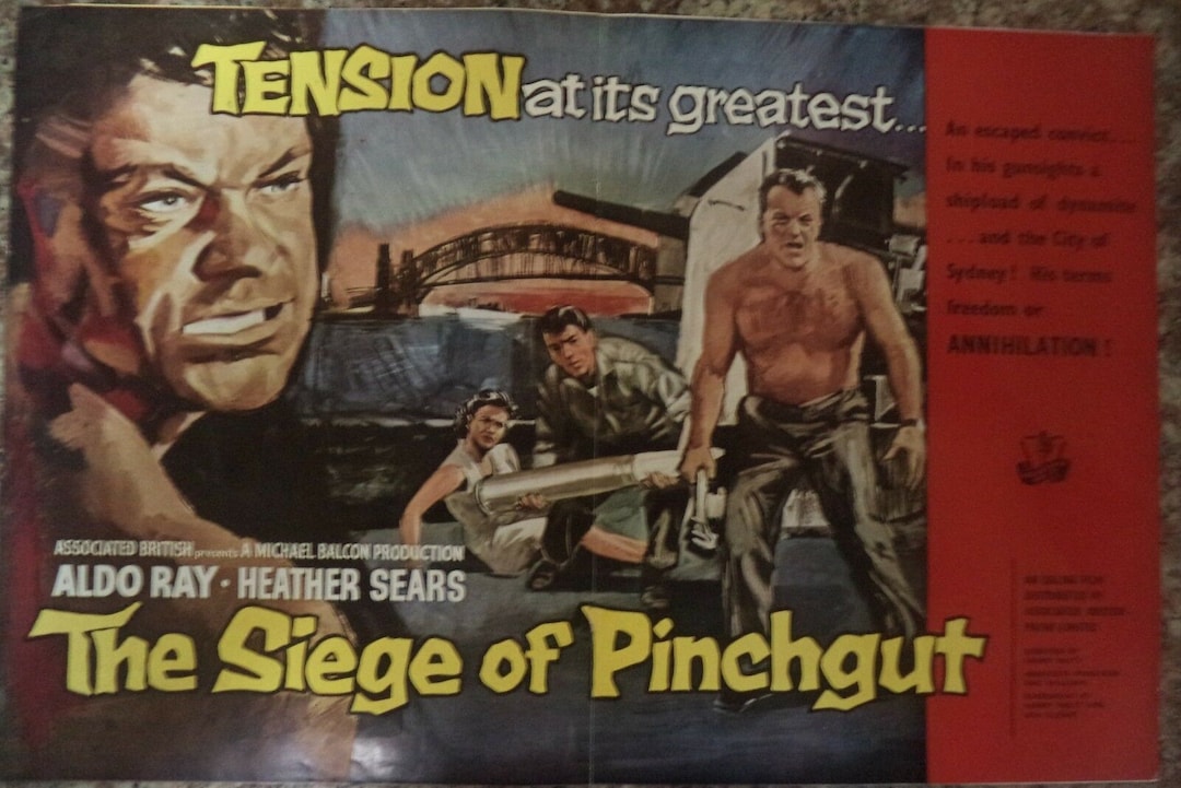 The SIEGE OF PINCHGUT (1959) Vintage Trade Ad Poster Ealing Studios - Etsy