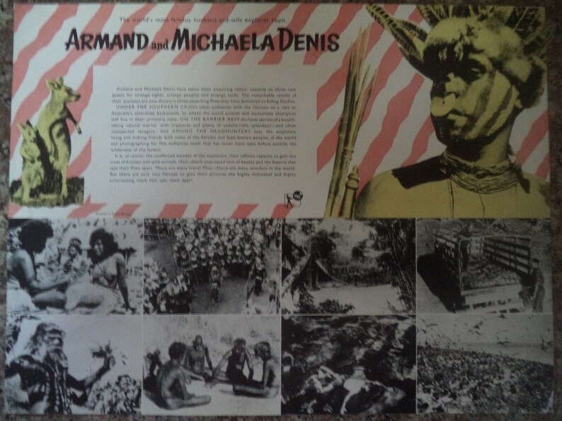 ARMAND & MICHAELA DENIS (1955) Small Poster/synopsis Ealing Studios ...