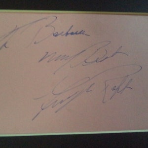 GEORGE RAFT (1901 – 1980) Autograph Mounted Display, Hand Signed on ...