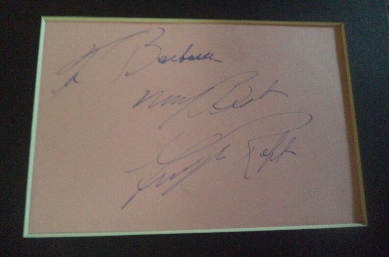 GEORGE RAFT (1901 – 1980) Autograph Mounted Display, Hand Signed on ...