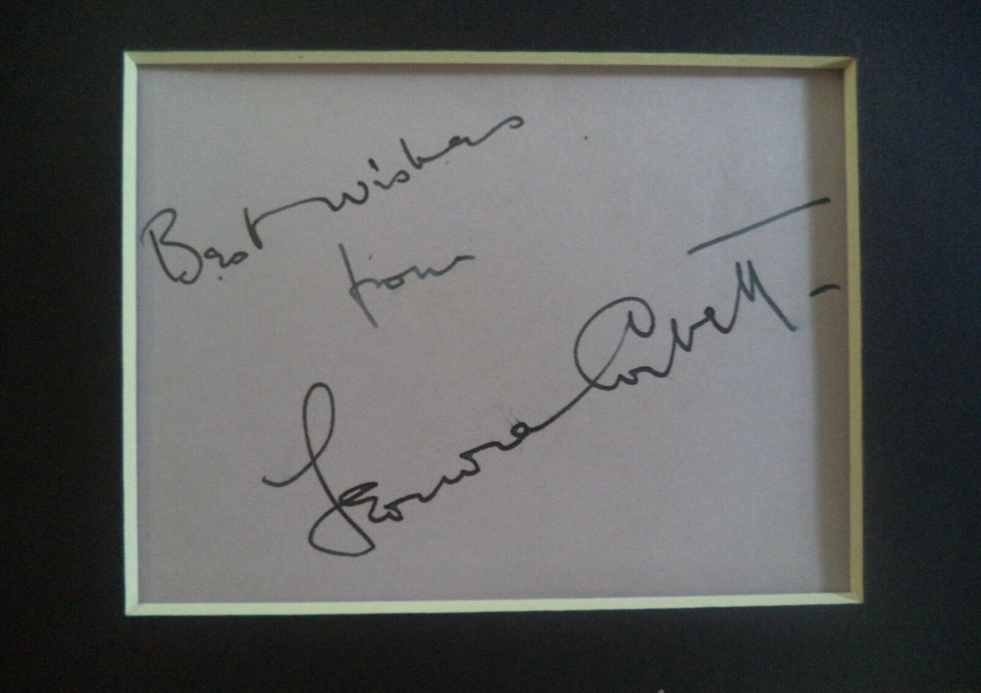 LEONORA CORBETT (1908 – 1960) Autograph Mounted Display, Hand Signed ...