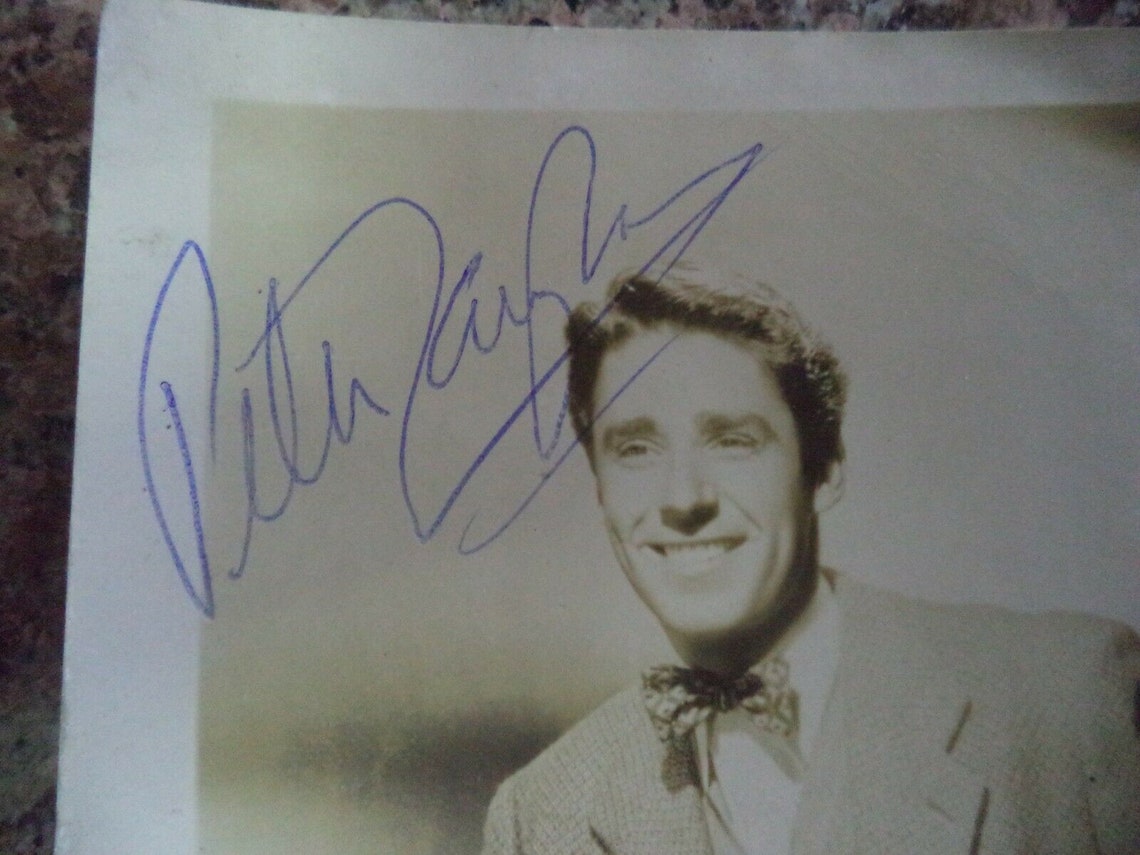 PETER LAWFORD (1923 – 1984) Autograph, Hand Signed on a Small Photo Rat ...