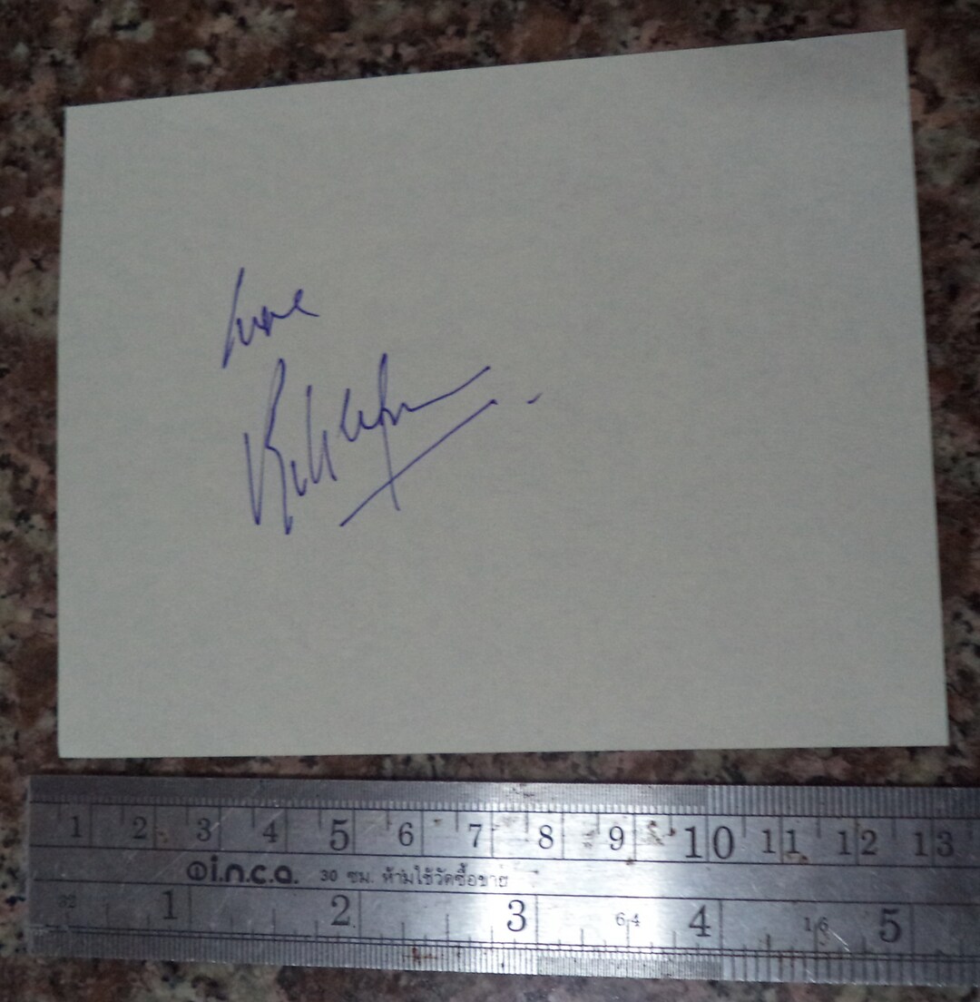 BILL WYMAN Autograph, Hand Signed on a Vintage Album Page Rolling ...