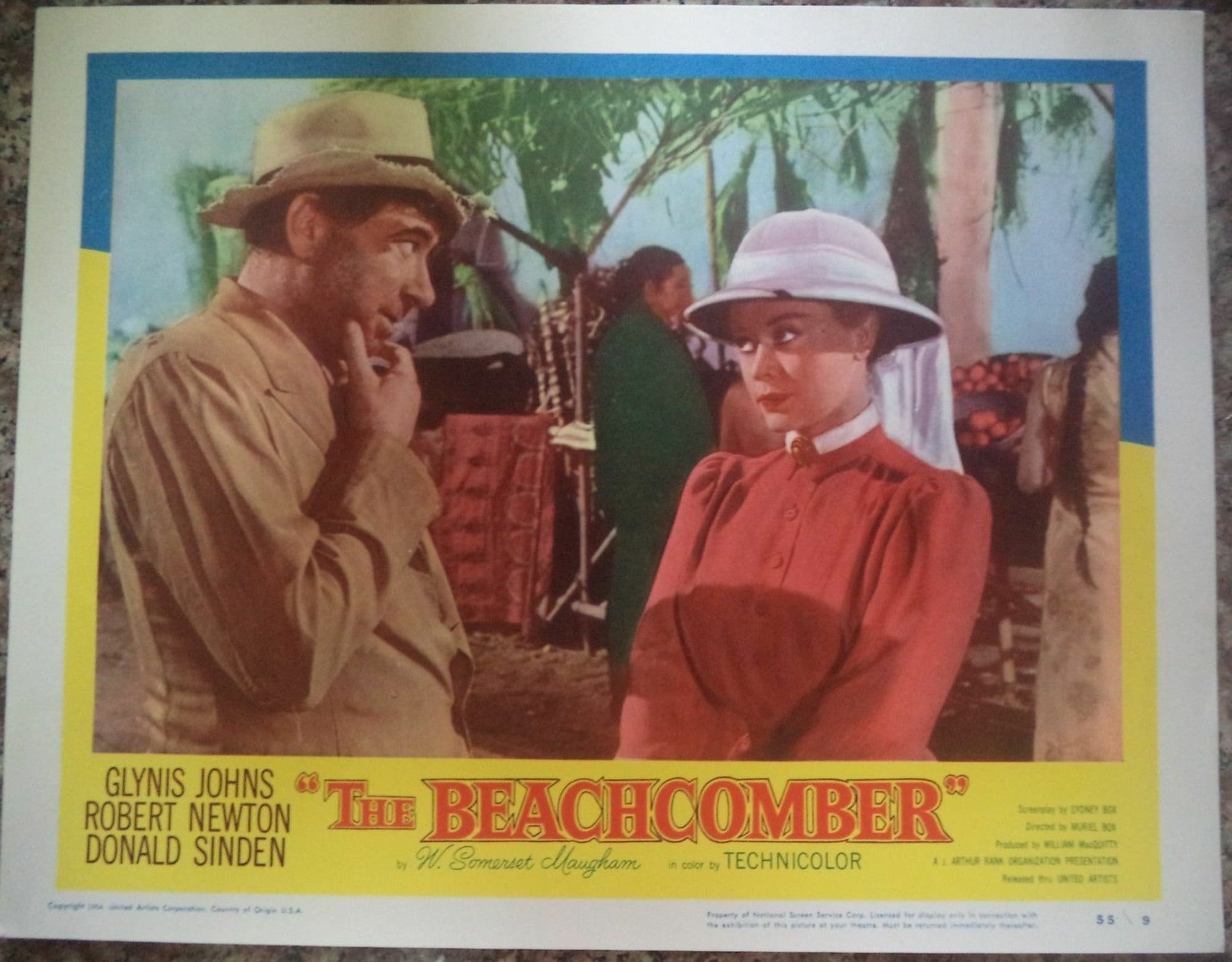 THE BEACHCOMBER (1955) US Vintage Large Lobby Card Set (8 Cards) #55/9 ...