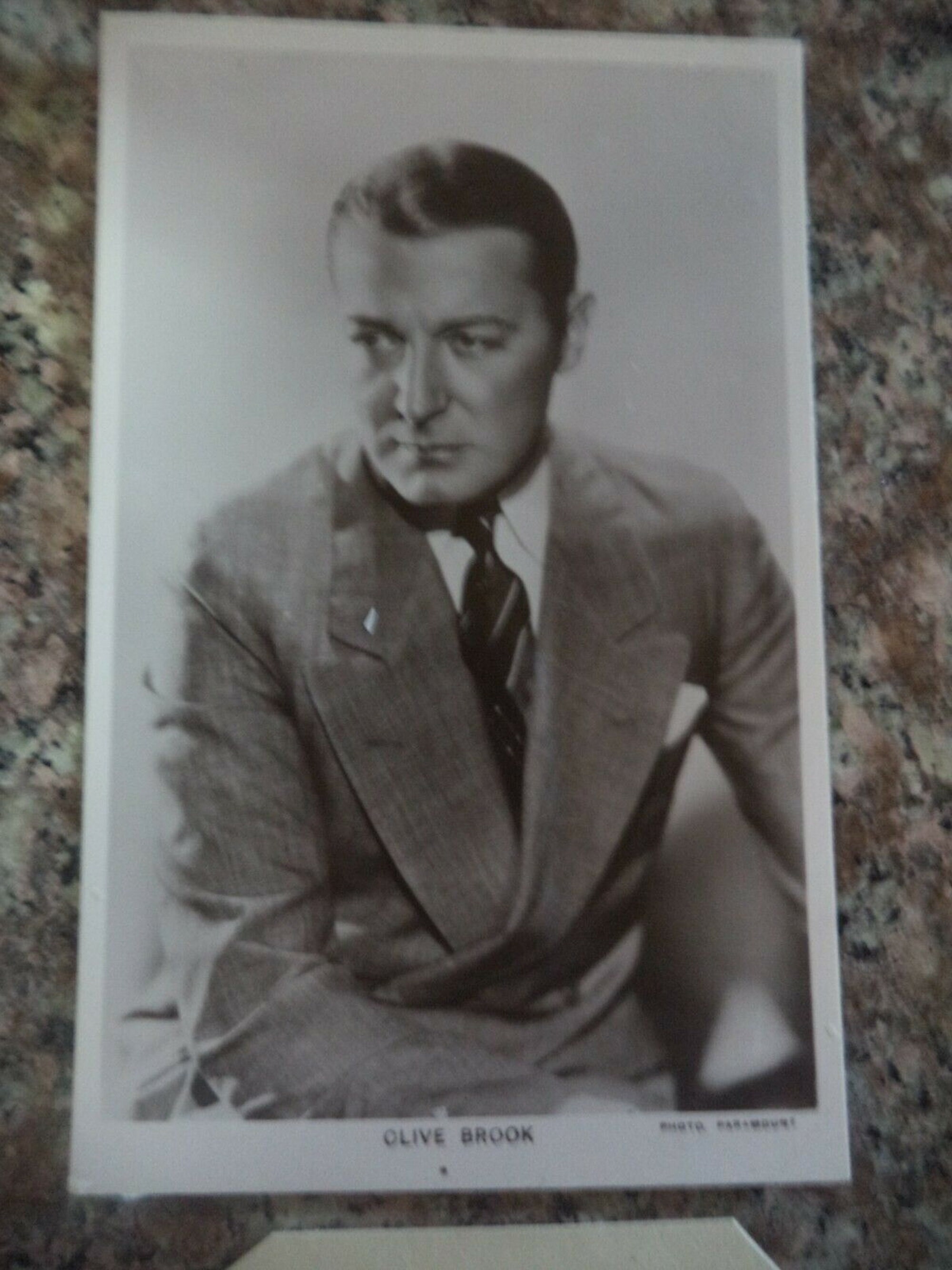 CLIVE BROOK 1887 1974 Autograph, Hand Signed Page With a Photo Post ...