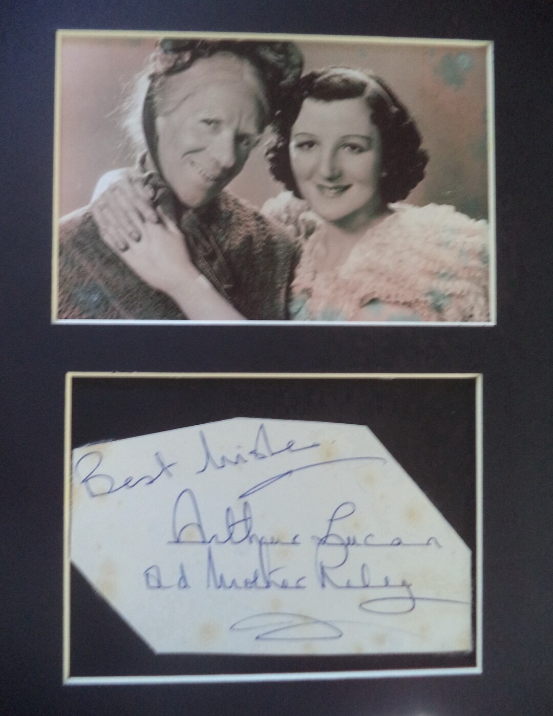 ARTHUR LUCAN (aka Mother Riley) Autograph Mounted Display, Hand Signed ...