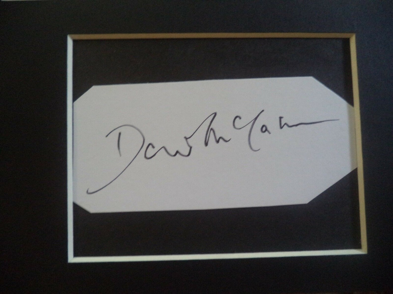 DAVID Mccallum Autograph, Hand Signed on Card, Was in the 1963 Film ...