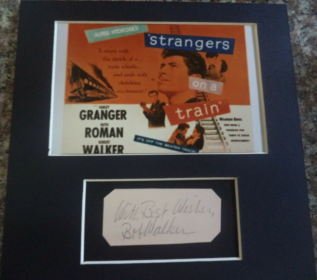 ROBERT (BOB) WALKER (1918 – 1951) Autograph Mounted Display, Hand ...