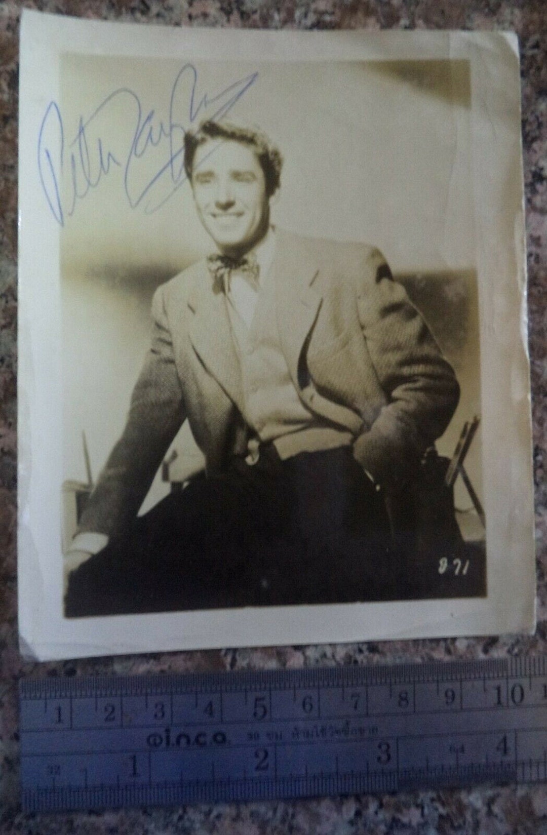 PETER LAWFORD (1923 – 1984) Autograph, Hand Signed on a Small Photo Rat ...
